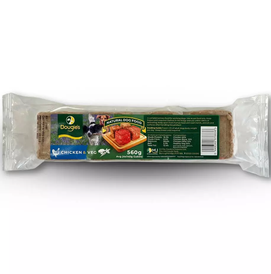 Dougies Raw Chicken 80/20 Veg 560g – Simply Pets